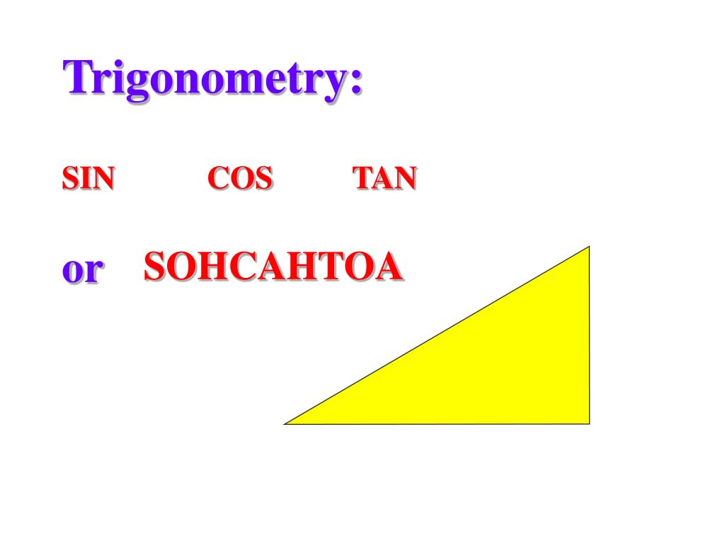 PPT - Trigonometry: SIN COS TAN or PowerPoint Presentation, free ...