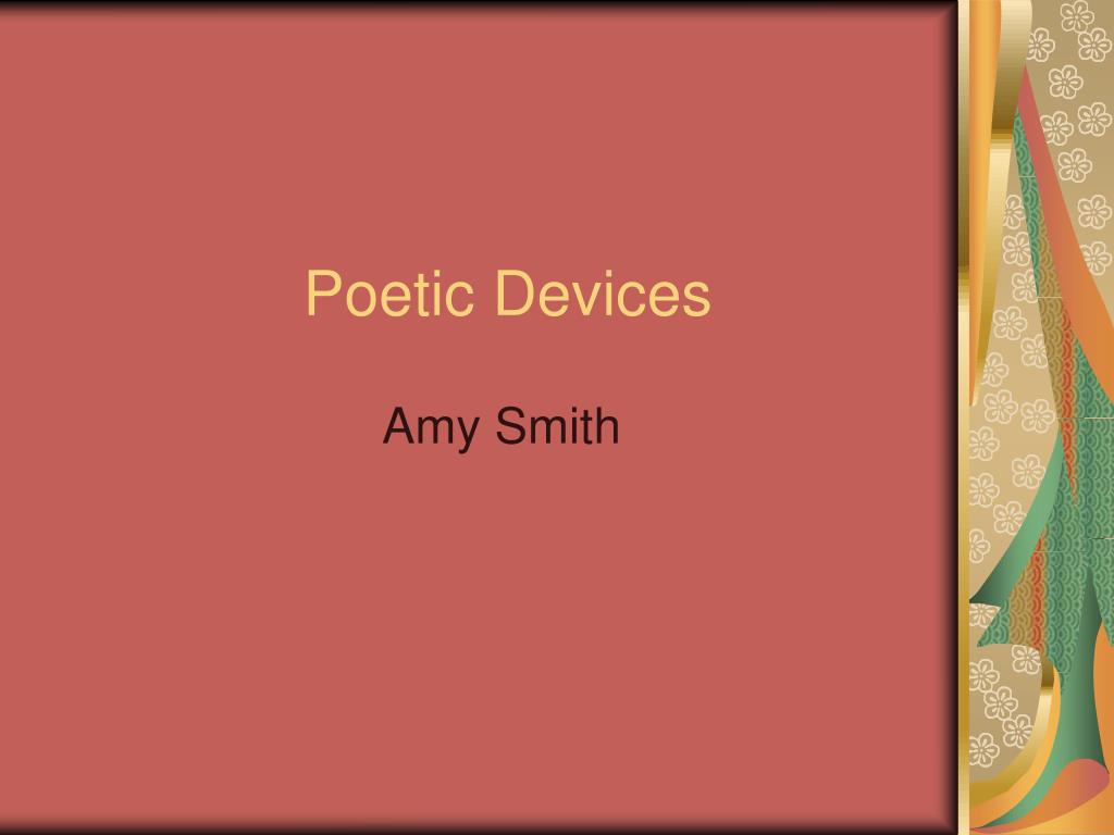 PPT - Poetic Devices PowerPoint Presentation, free download - ID:6666623