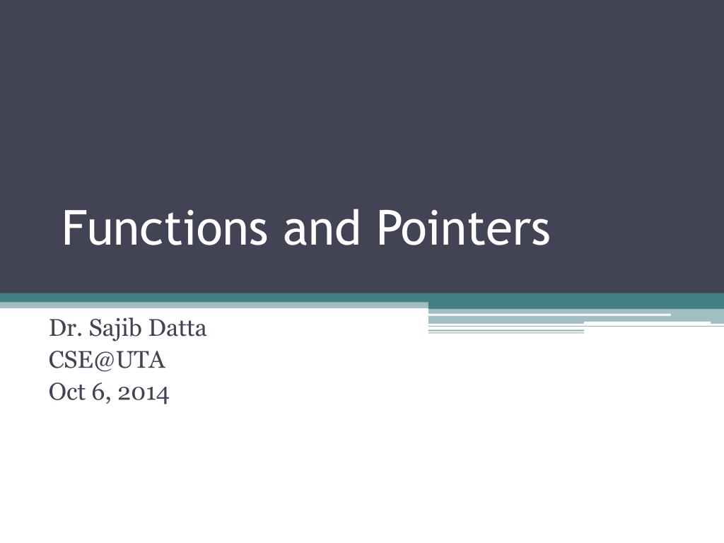 PPT - Understanding Pointers and Functions in C Programming PowerPoint Presentation - ID:6668165