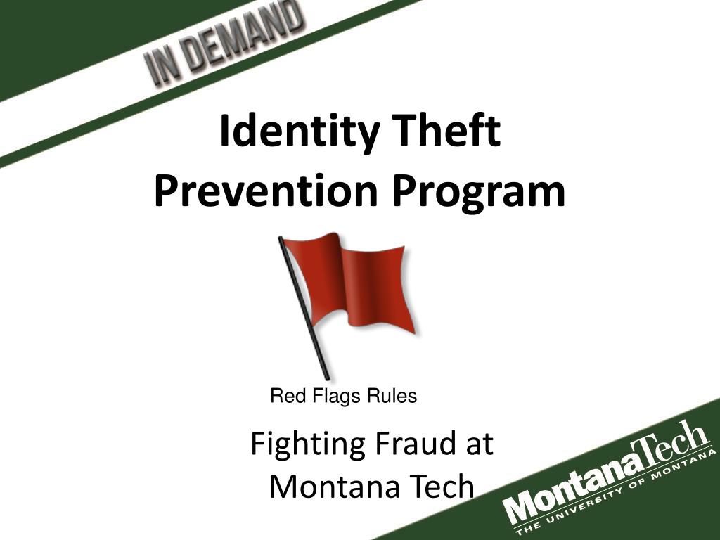 PPT - Identity Theft Prevention Program PowerPoint Presentation, free ...