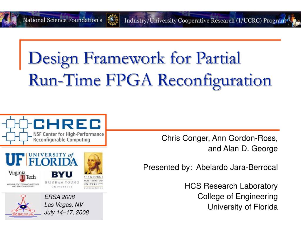 PPT - Design Framework for Partial Run-Time FPGA Reconfiguration PowerPoint Presentation - ID ...
