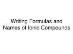 PPT - Names and Formulas for Ionic Compounds PowerPoint Presentation ...