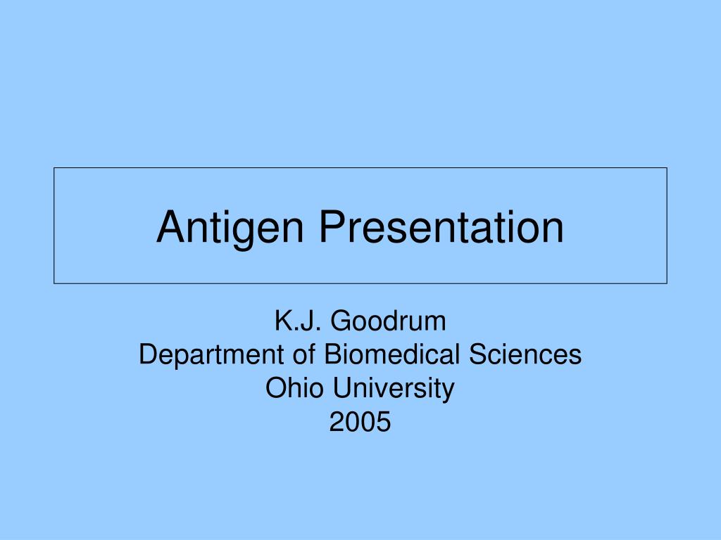 PPT - Antigen Presentation PowerPoint Presentation, free download - ID ...