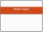 PPT - The Early Modern English PowerPoint Presentation, free download ...