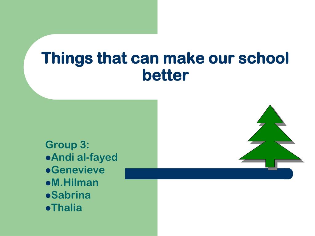PPT - Things that can make our school better PowerPoint Presentation ...