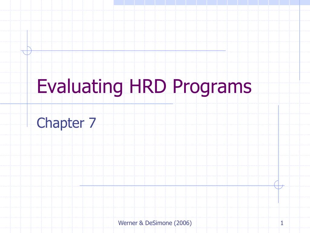 PPT - Evaluating HRD Programs PowerPoint Presentation, free download - ID:6672693