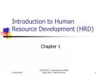 PPT - Introduction to Human Resource Development PowerPoint ...