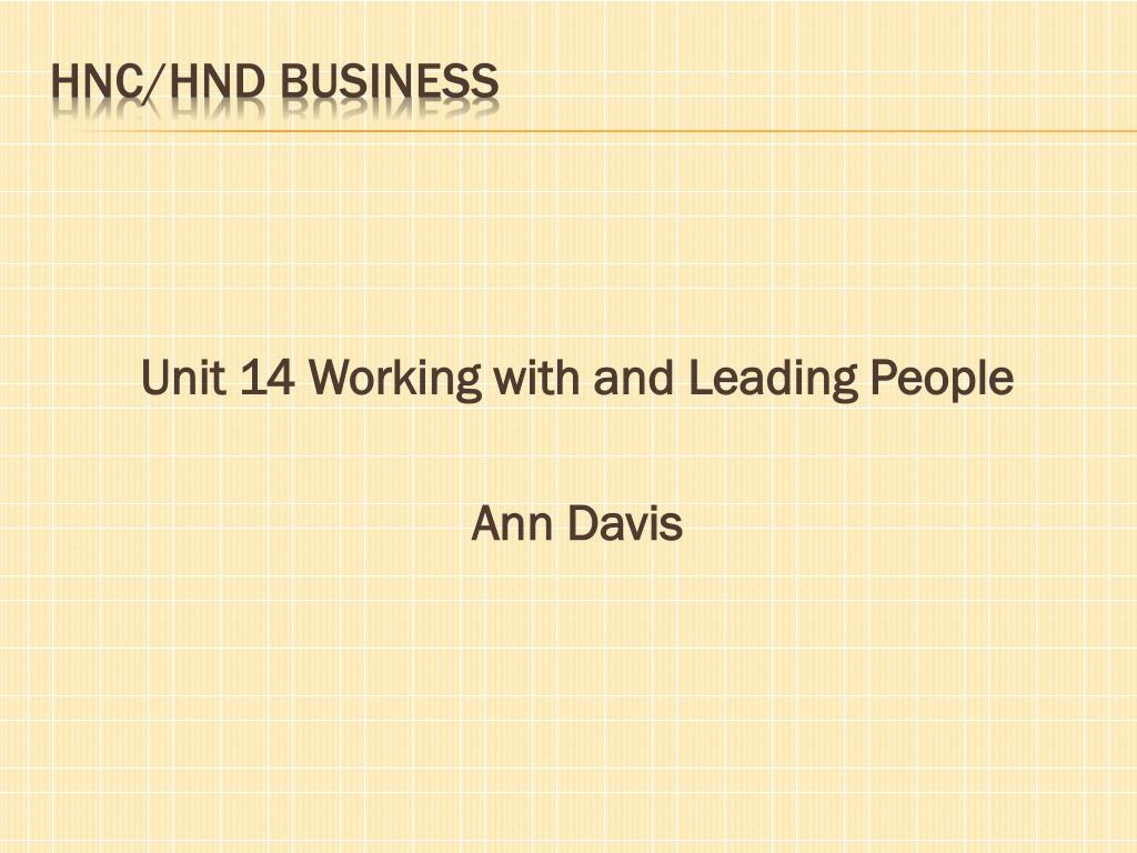 PPT - HNC/HND BUSINESS PowerPoint Presentation, free download - ID:6672920