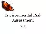PPT - Environmental Health XV. Risk Assessment PowerPoint Presentation ...
