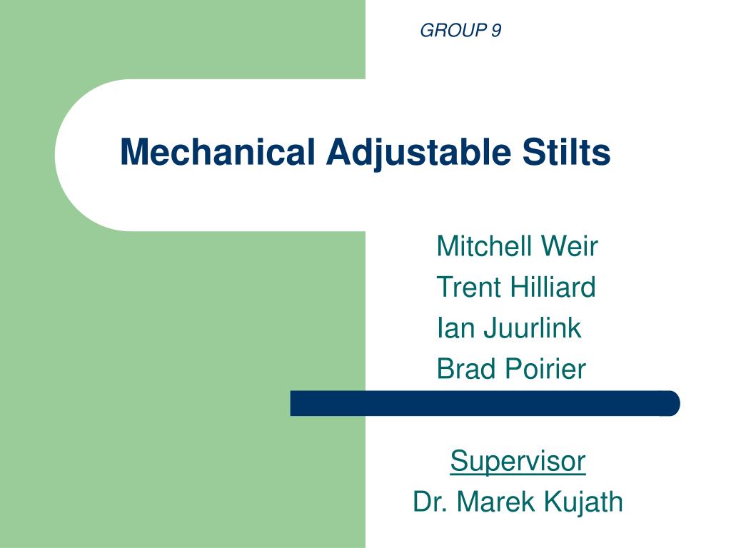 PPT - Mechanical Adjustable Stilts PowerPoint Presentation, free ...