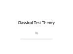 PPT - Classical Test Theory and Reliability PowerPoint Presentation ...