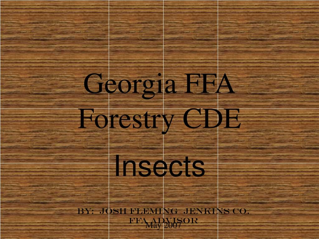 PPT - Georgia FFA Forestry CDE PowerPoint Presentation, free download ...