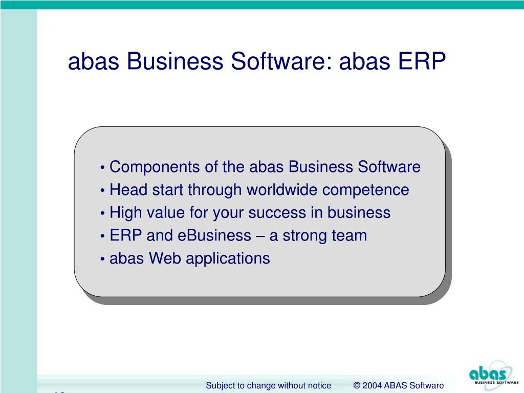 PPT - abas Business Software: abas ERP PowerPoint Presentation, free ...