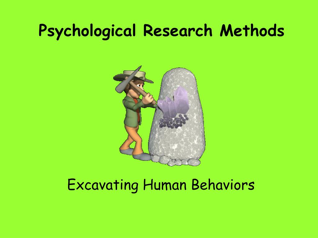 PPT - Psychological Research Methods PowerPoint Presentation, free ...