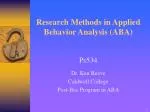 PPT - Stimulus Control Advanced Applied Behavior Analysis Presentation ...