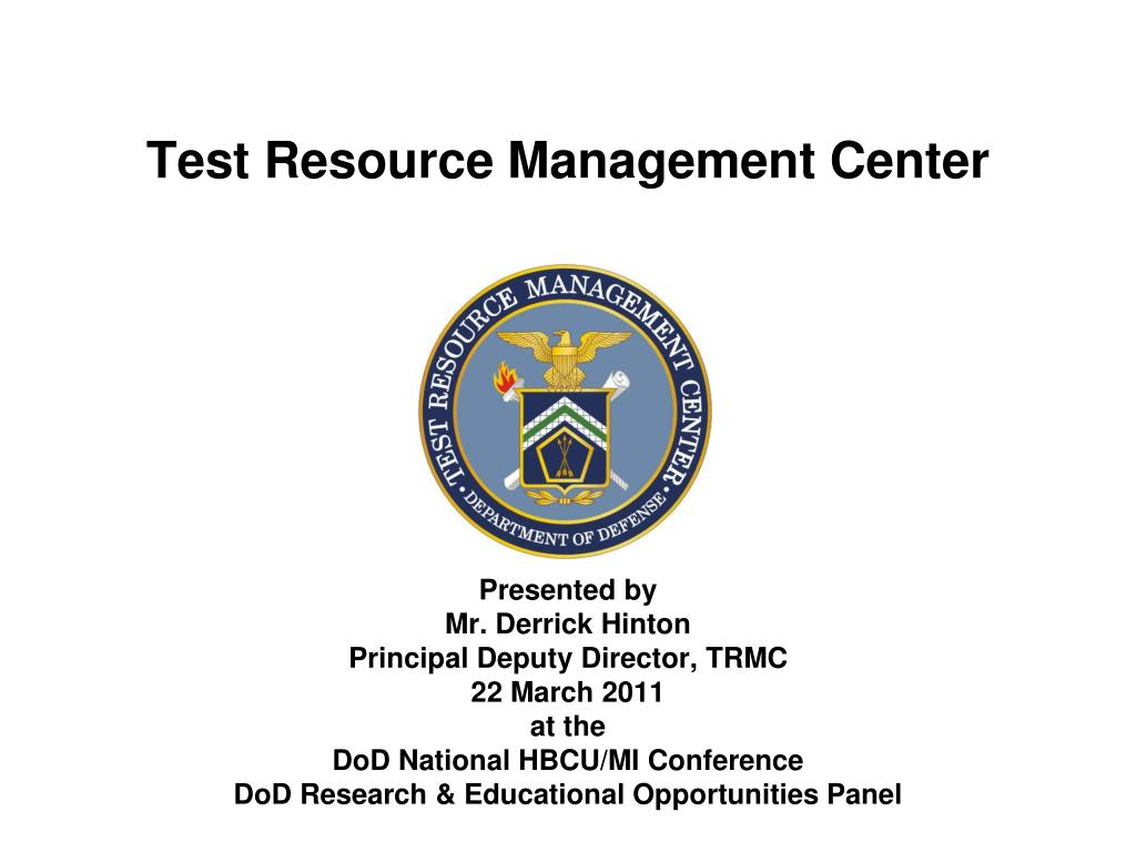 PPT - Test Resource Management Center PowerPoint Presentation, free ...
