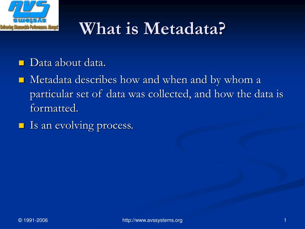 PPT - What is Metadata? PowerPoint Presentation, free download - ID:6679669
