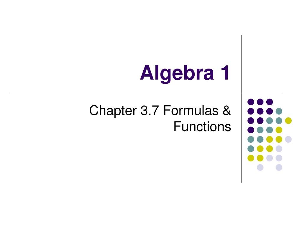 PPT - Algebra 1 PowerPoint Presentation, free download - ID:6679711