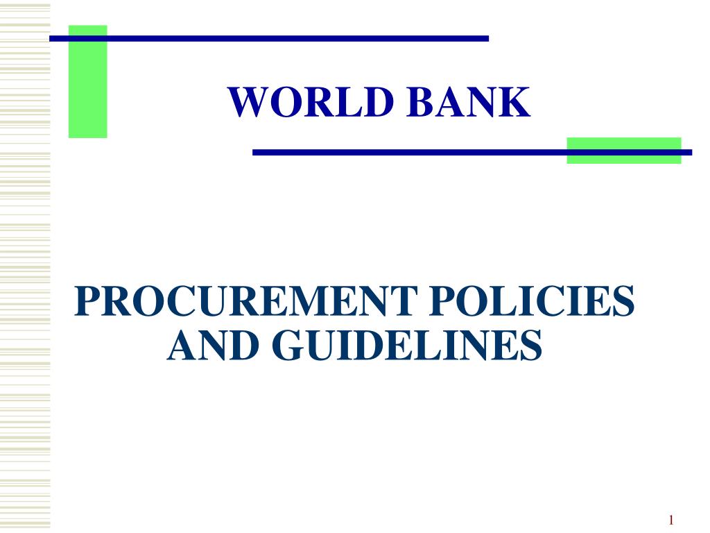 PPT - PROCUREMENT POLICIES AND GUIDELINES PowerPoint Presentation, free ...