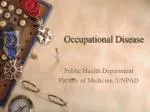PPT - Occupational Disease PowerPoint Presentation, free download - ID ...