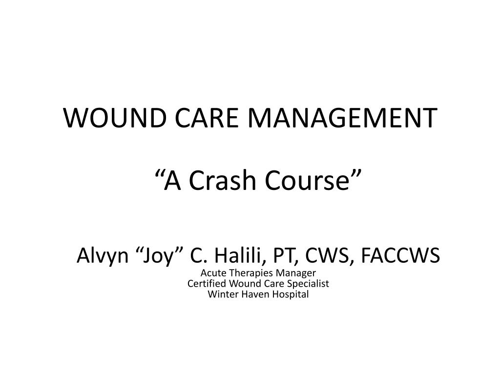 PPT - WOUND CARE MANAGEMENT PowerPoint Presentation, free download - ID ...