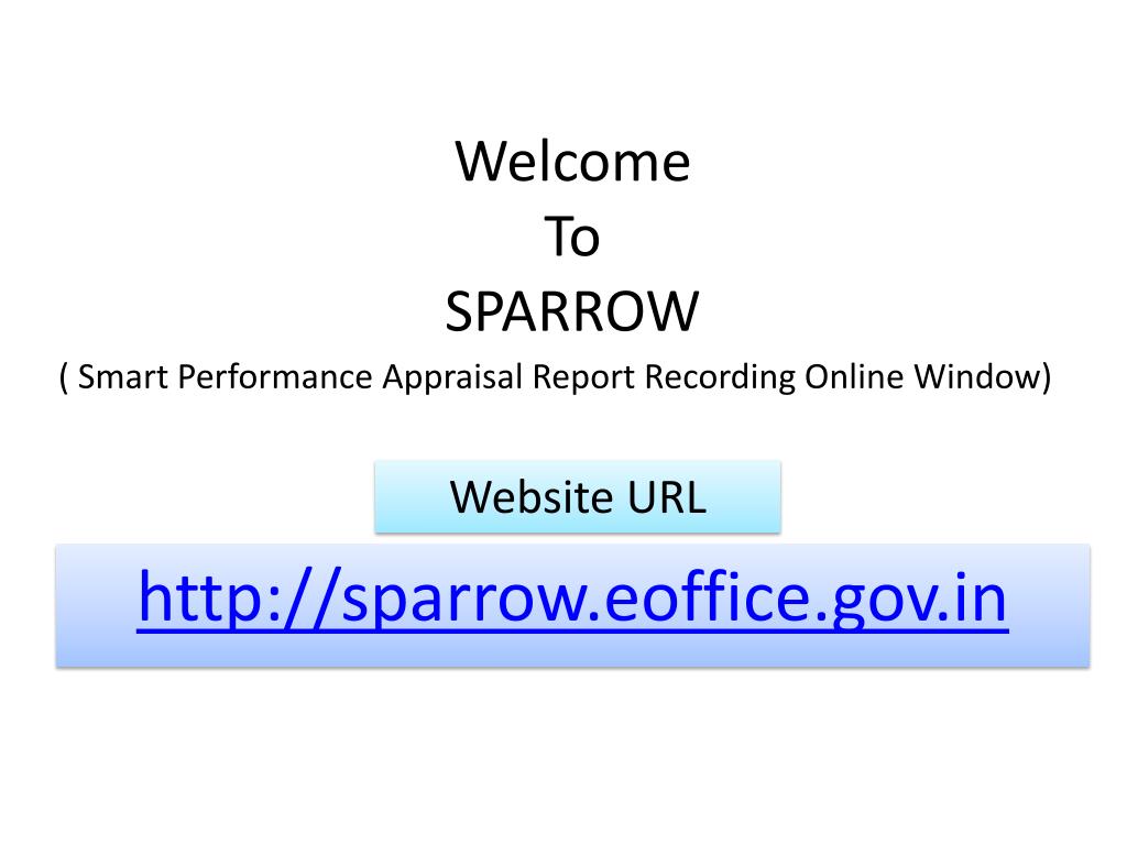 PPT - Welcome To SPARROW PowerPoint Presentation, free download - ID ...