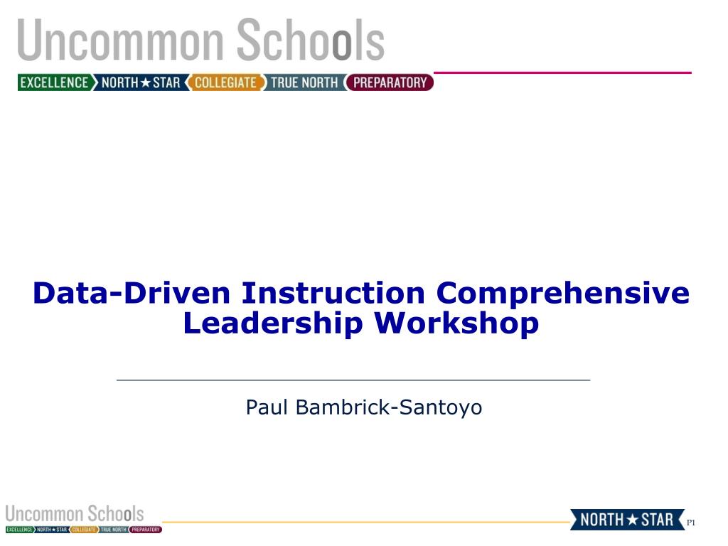 PPT - Data-Driven Instruction Comprehensive Leadership Workshop ...