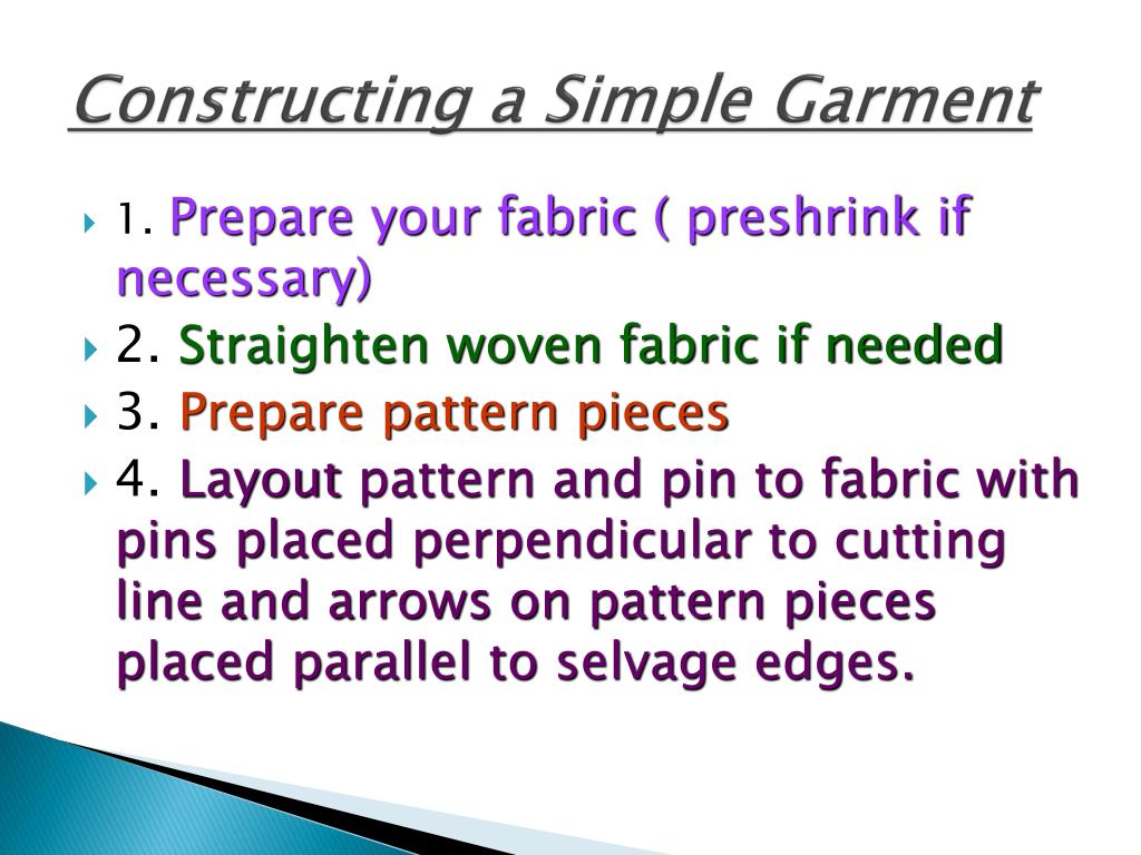 PPT - Constructing a Simple Garment PowerPoint Presentation, free ...