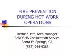 PPT - Hot Work PowerPoint Presentation, free download - ID:9275174