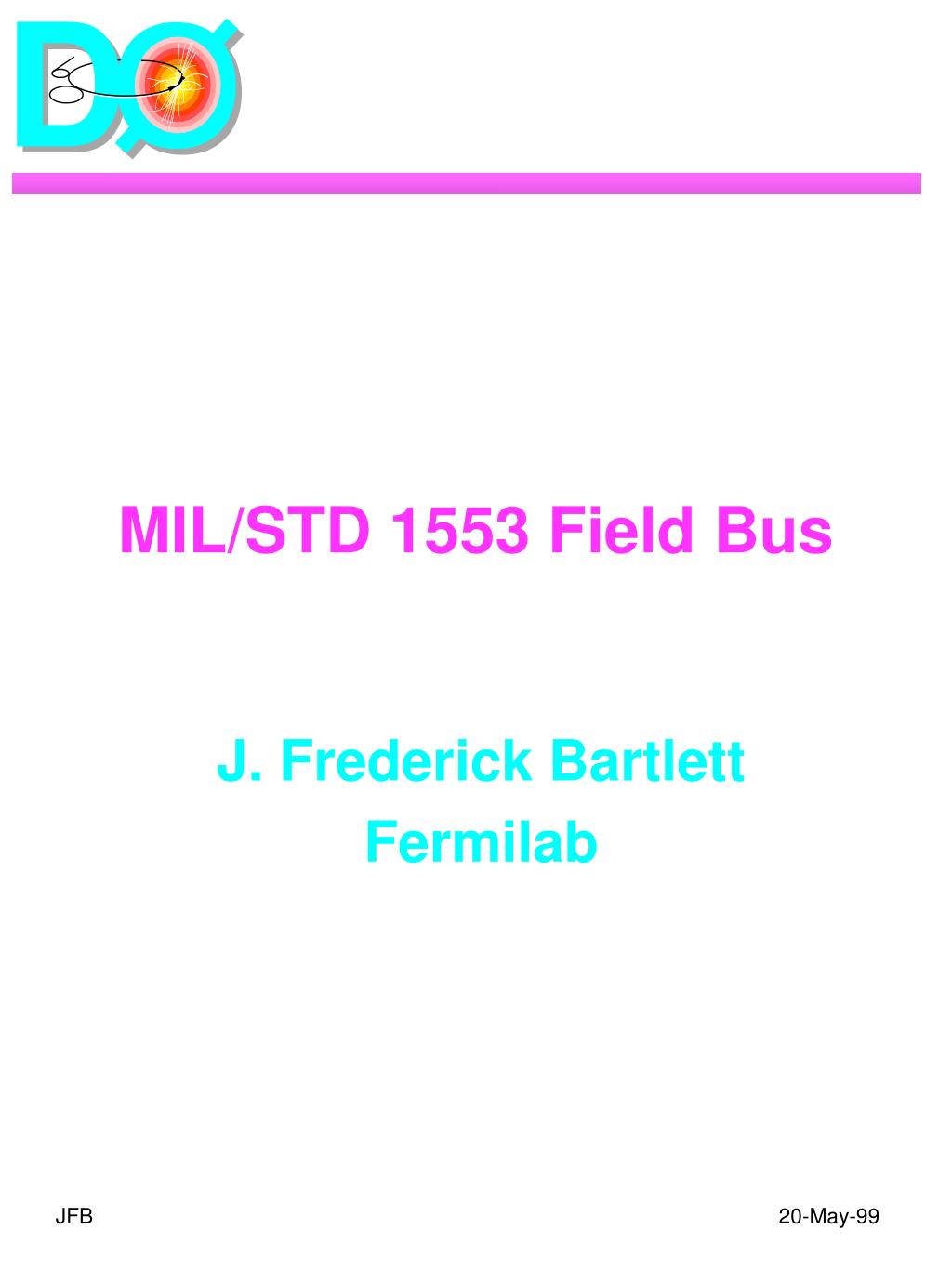 PPT - MIL/STD 1553 Field Bus PowerPoint Presentation, free download ...