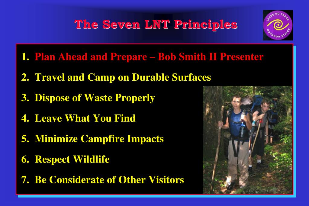PPT - The Seven LNT Principles PowerPoint Presentation, free download ...
