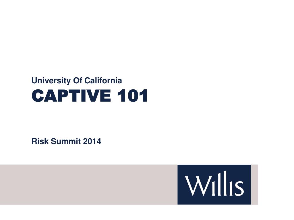 PPT - Captive 101 PowerPoint Presentation, free download - ID:6690688