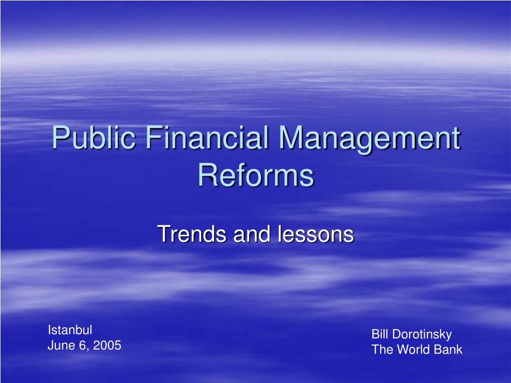 PPT - Public Financial Management Reforms PowerPoint Presentation, free ...
