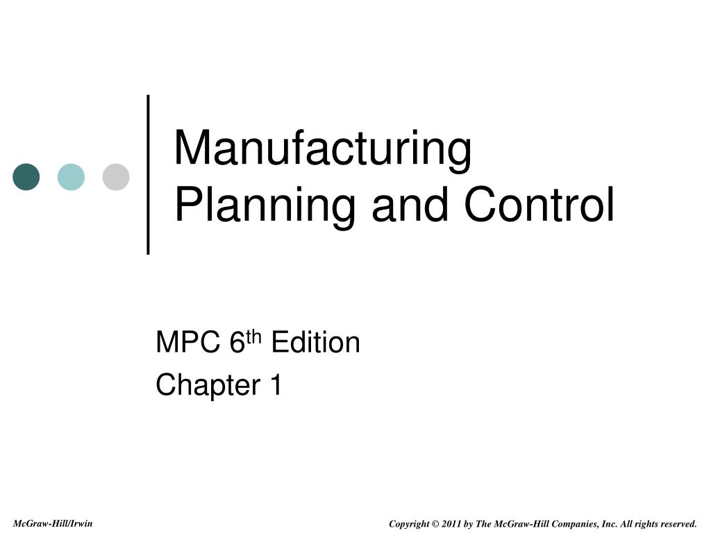 PPT - Manufacturing Planning and Control PowerPoint Presentation, free ...