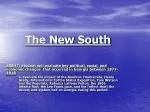 PPT - The New South (1877-1900) PowerPoint Presentation, free download ...