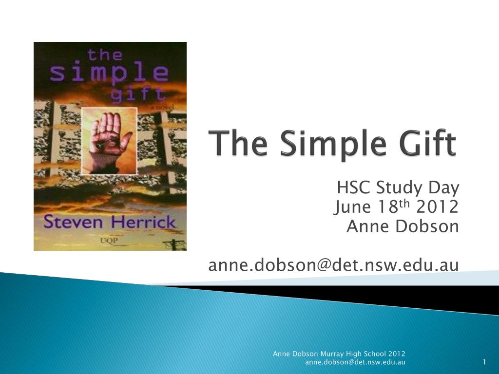 PPT - The Simple Gift PowerPoint Presentation, free download - ID:6692754