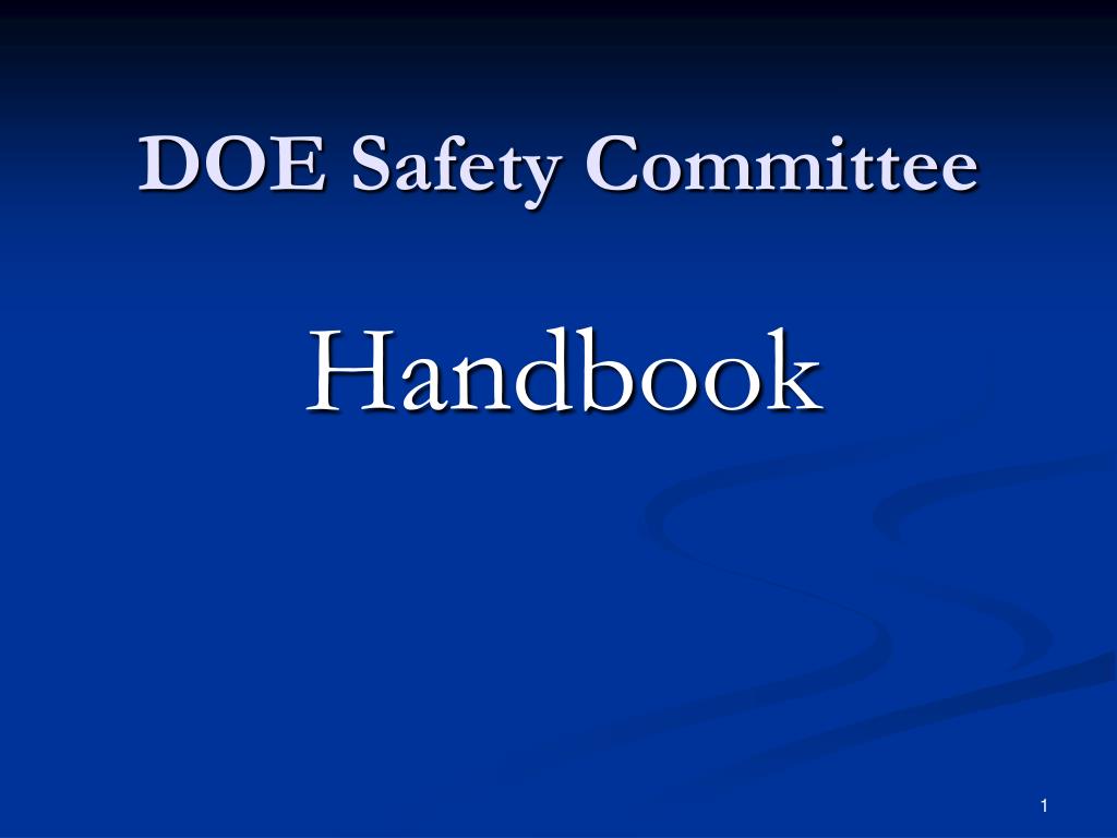 PPT - DOE Safety Committee PowerPoint Presentation, free download - ID ...