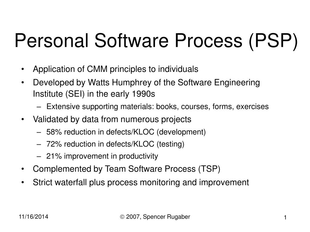 PPT - Personal Software Process (PSP) PowerPoint Presentation, free ...