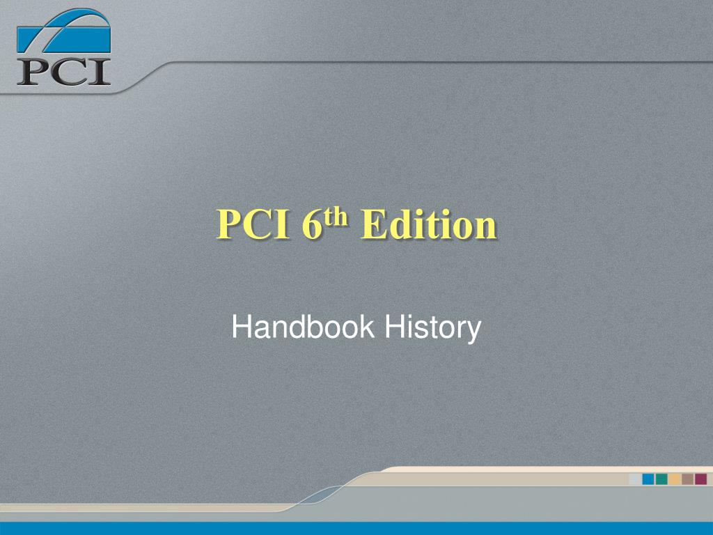 PPT - PCI 6 th Edition PowerPoint Presentation, free download - ID:6693998