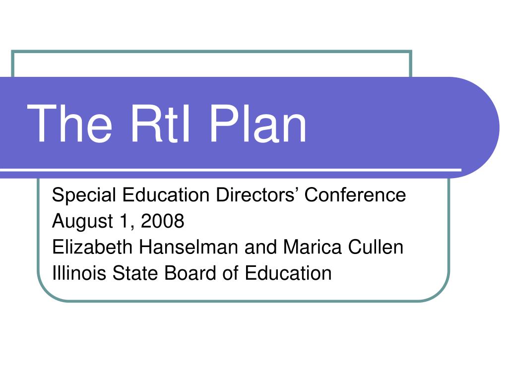 PPT - The RtI Plan PowerPoint Presentation, free download - ID:6695287