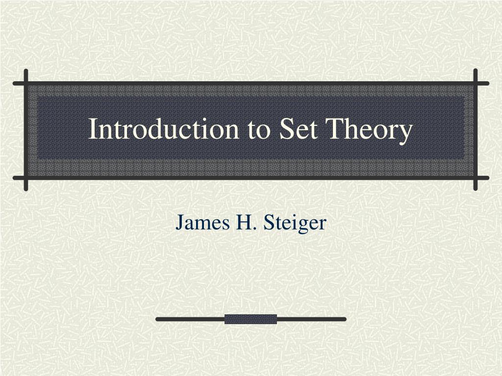 PPT - Introduction to Set Theory PowerPoint Presentation, free download ...