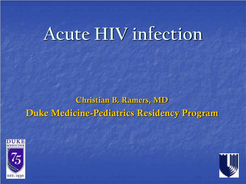 PPT - Acute HIV infection PowerPoint Presentation, free download - ID ...