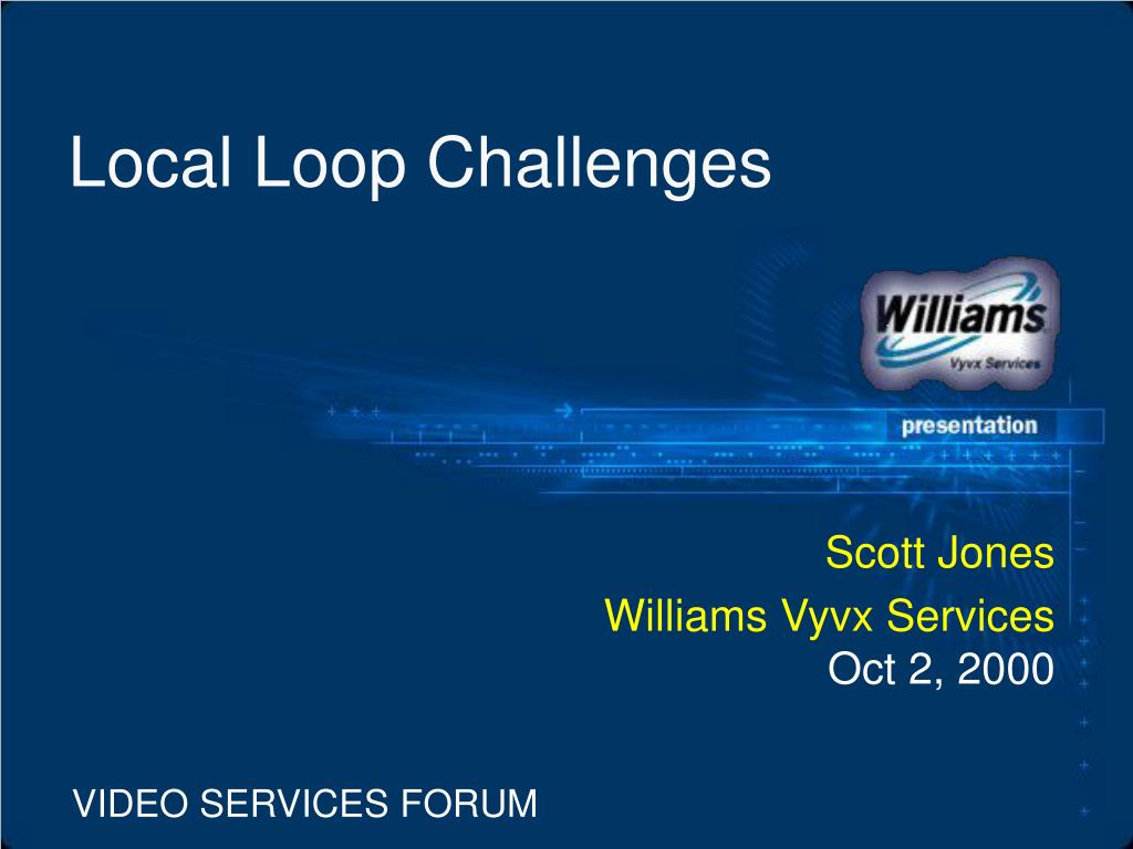 PPT - Enhancing Local Loop Performance: Challenges and Recommendations ...
