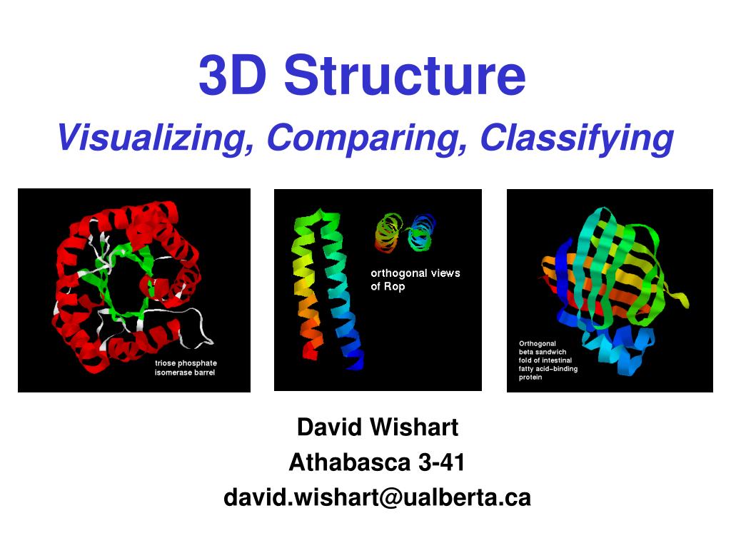 PPT - 3D Structure Visualizing, Comparing, Classifying PowerPoint ...