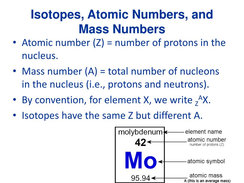 PPT - Isotopes, Atomic Numbers, and Mass Numbers PowerPoint ...