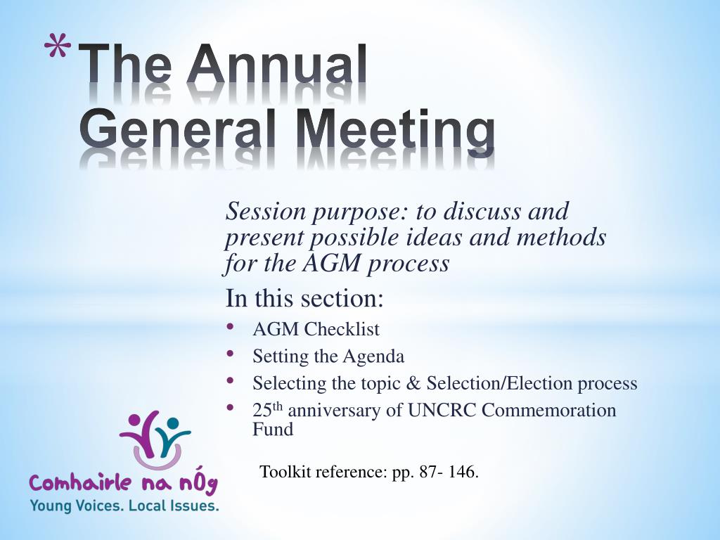 PPT - The Annual General Meeting PowerPoint Presentation, free download ...
