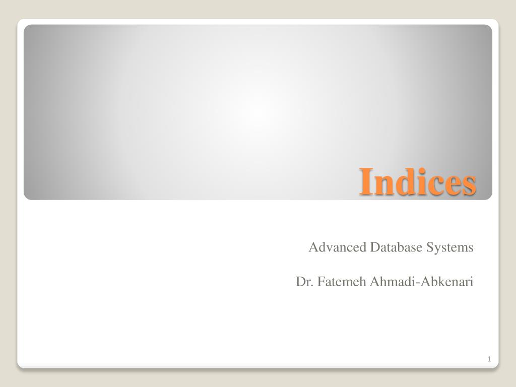 PPT - Indices PowerPoint Presentation, free download - ID:6703363