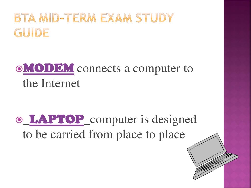 PPT - BTA MID-TERM EXAM STUDY GUIDE PowerPoint Presentation, free ...