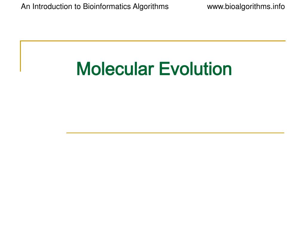 PPT - Molecular Evolution PowerPoint Presentation, free download - ID ...