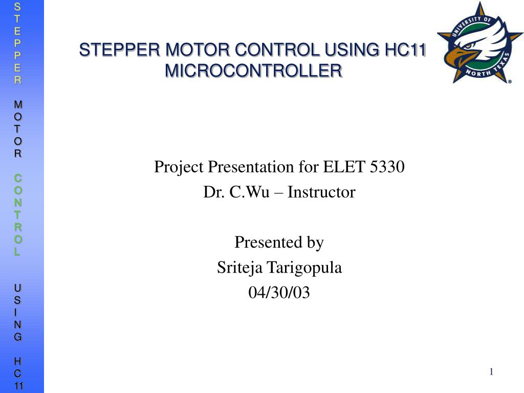 PPT - STEPPER MOTOR CONTROL USING HC11 MICROCONTROLLER PowerPoint Presentation - ID:6709228